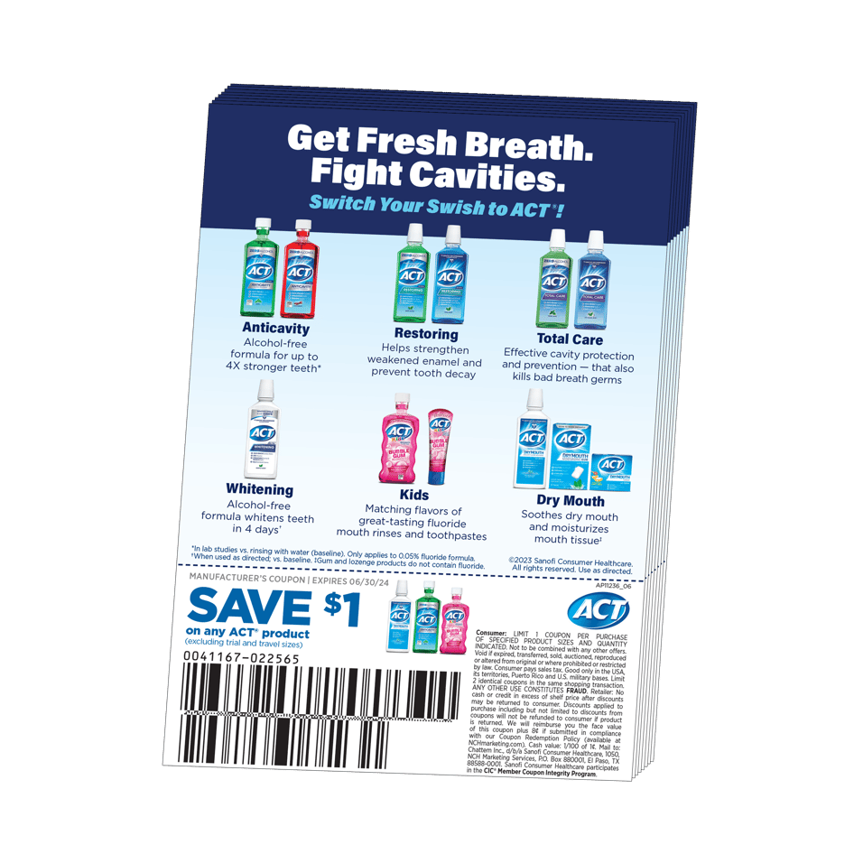 Limited offer: FREE Patient Coupons from ACT® Professional