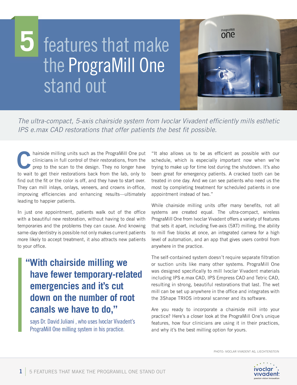 5 features that make the PrograMill One stand out | E-Book